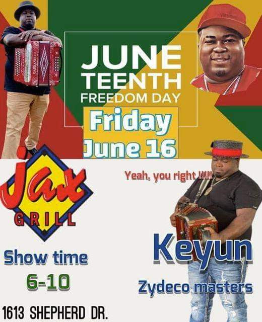 2023 Juneteenth Celebration @ Jax Bar & Grill- Zydeco Events